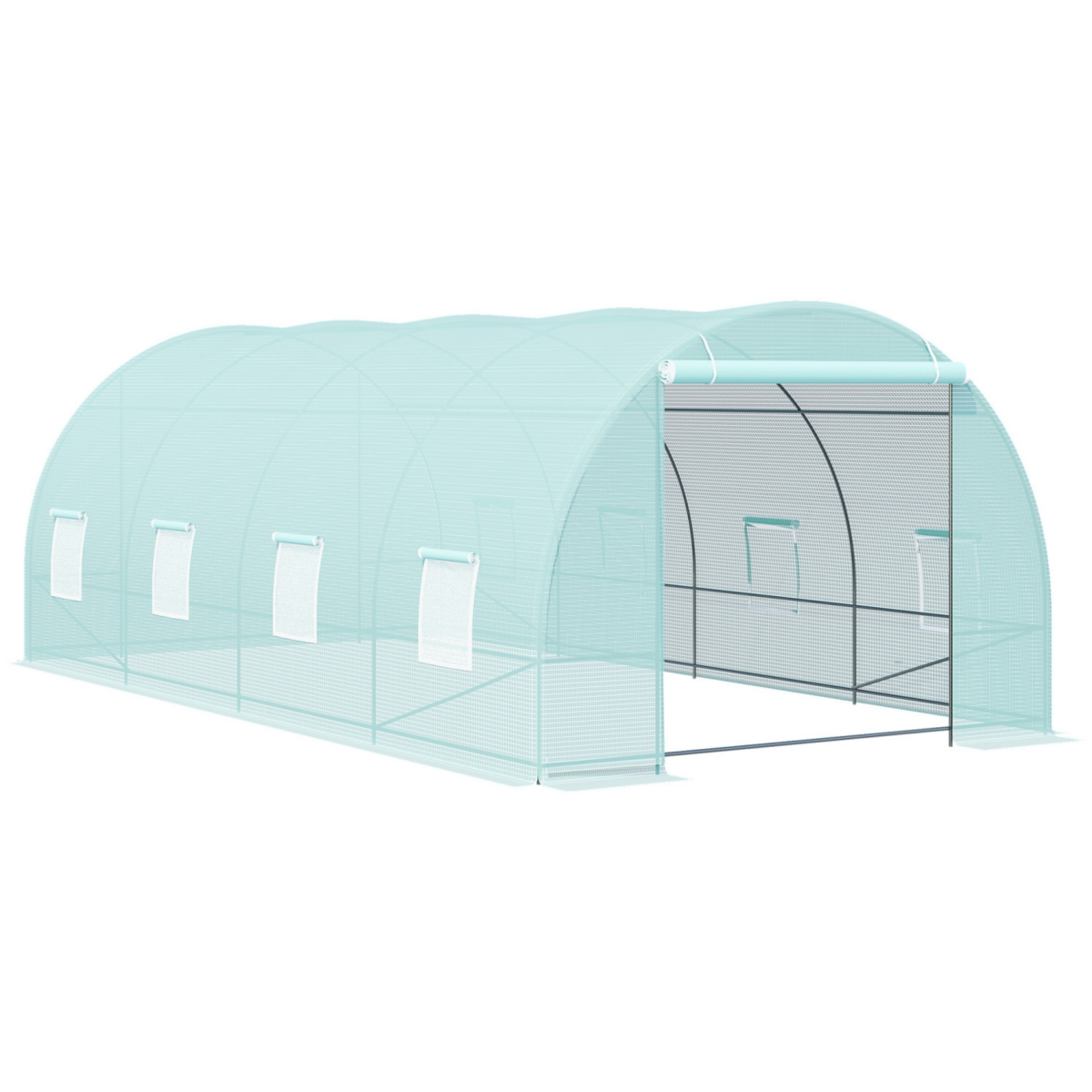 Click here for 20 Walk-In Tunnel Greenhouse with 8 Windows & Stee... prices