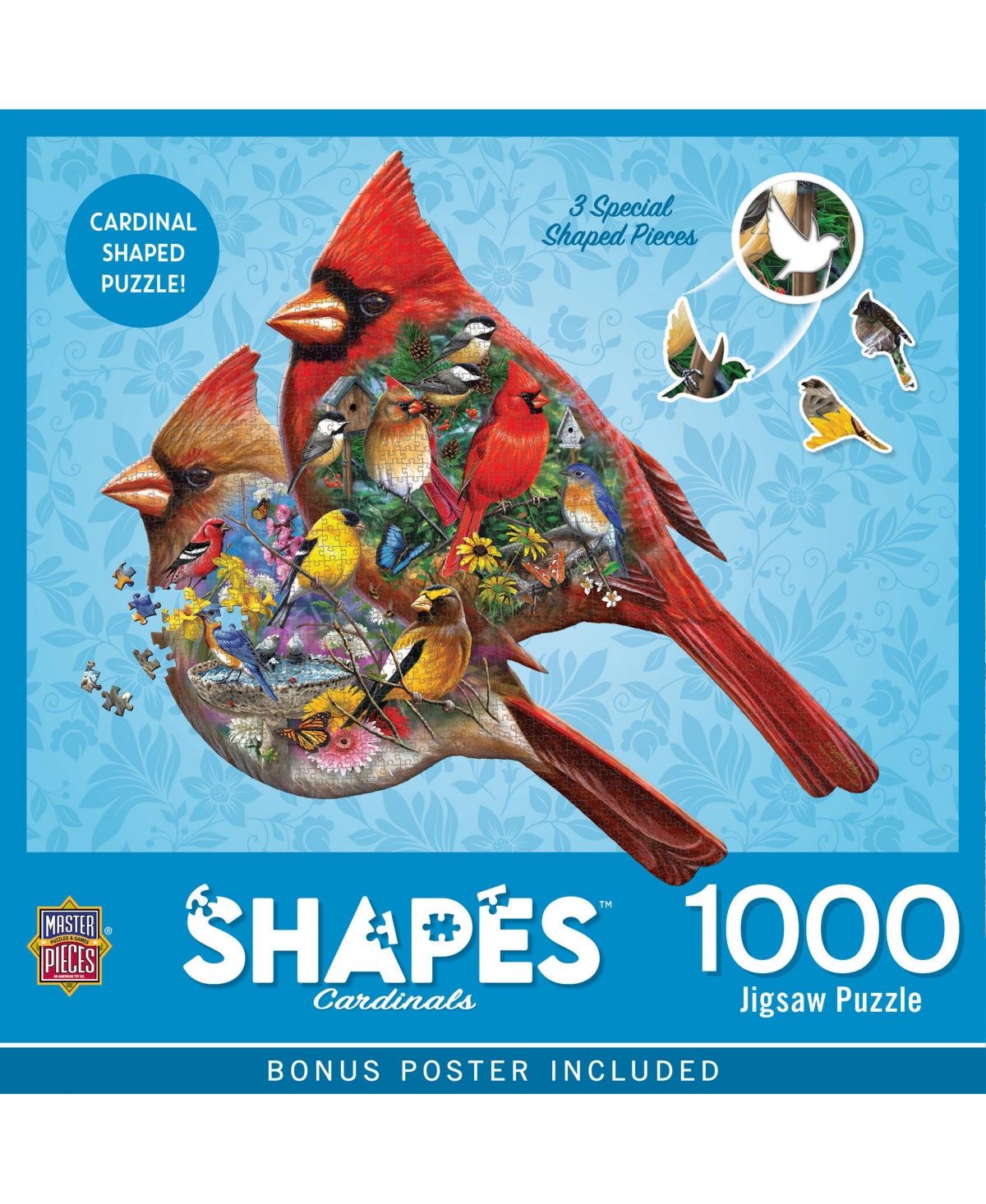 Click here for MasterPieces Contours - Cardinals 1000 Piece Shape... prices