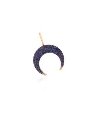 The Lovery Blue Sapphire Crescent Horn Charm - Macy's