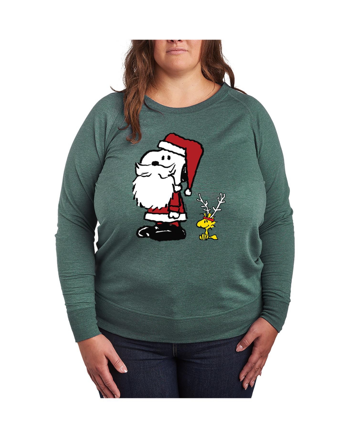 Click here for Hybrid Apparel Plus Size Peanuts Christmas Graphic... prices