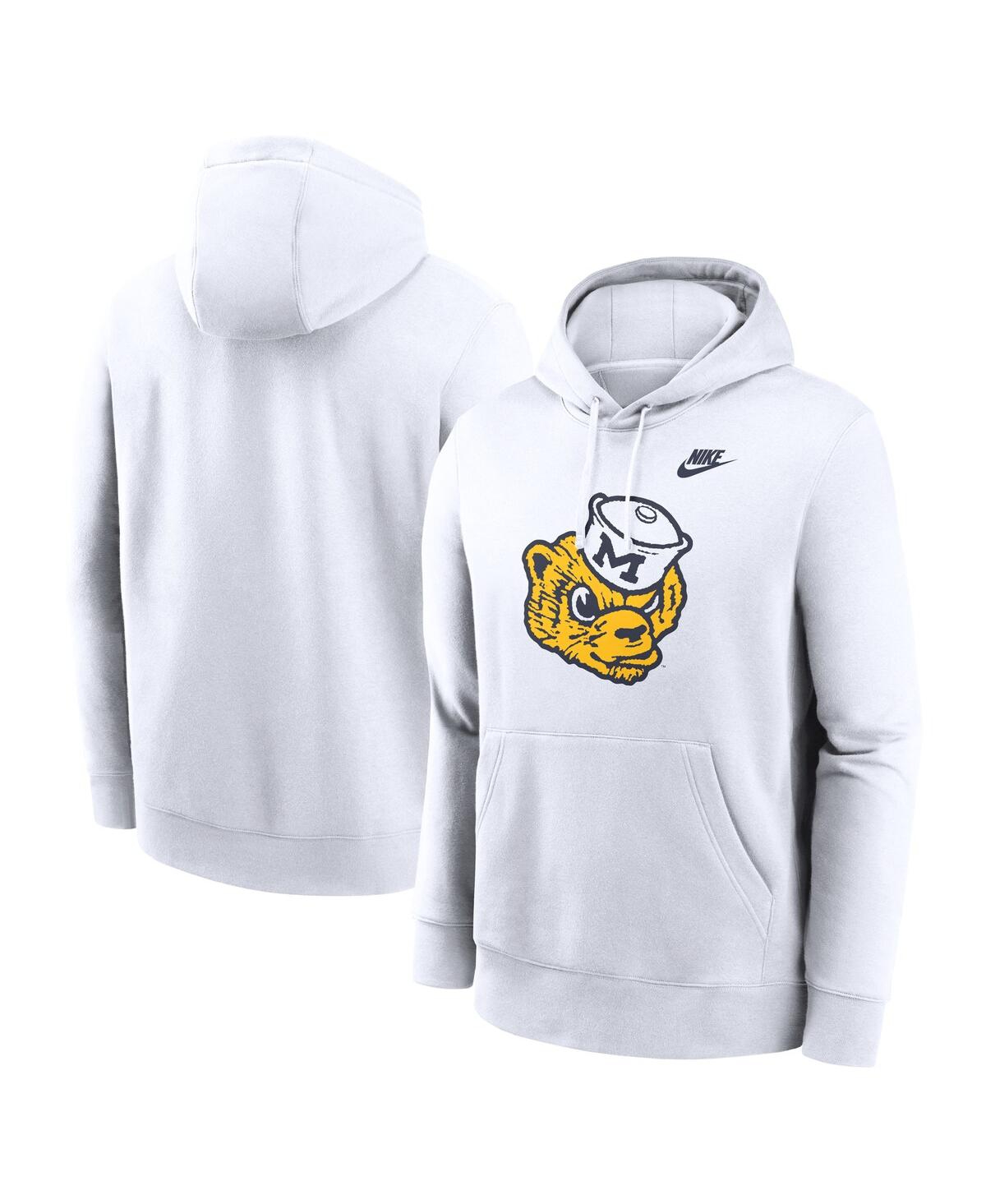 Click here for Nike Mens White Michigan Wolverines Legacy Logo Cl... prices