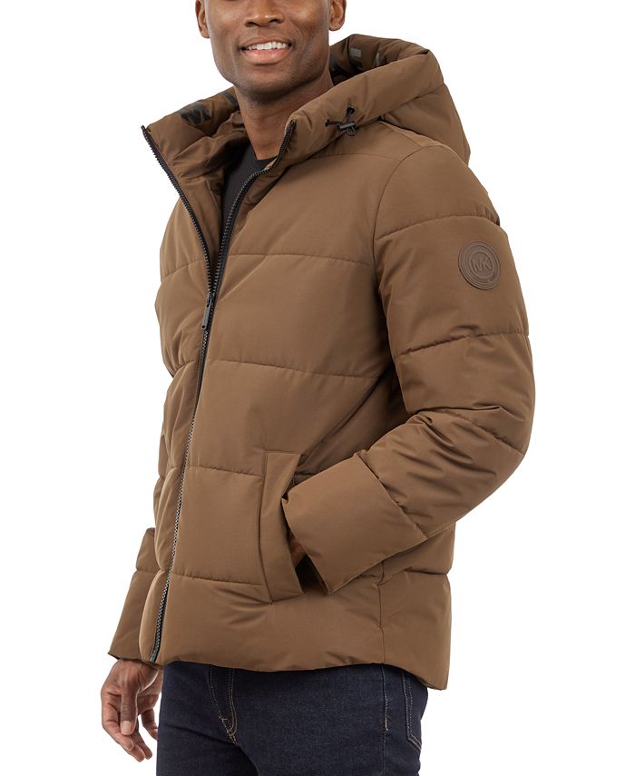 Michael Kors Men's Quilted Hooded Puffer Jacket - Macy's