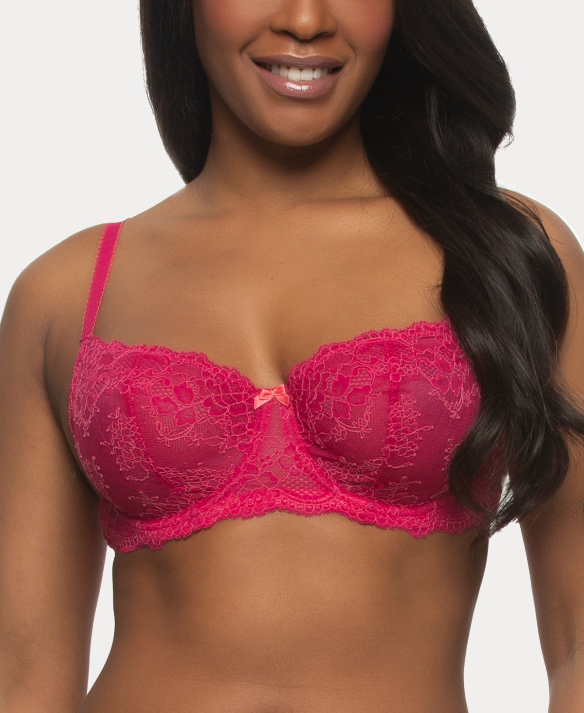 Click here for Paramour Womens Lola Lace Unlined Balconette Bra -... prices