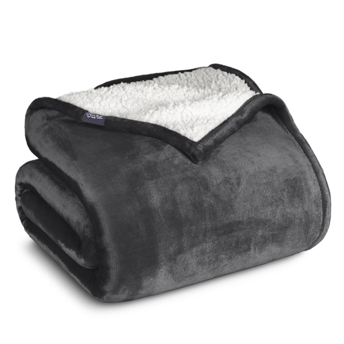 Click here for Bare Home Fleece Sherpa Blanket  Throw - Forged ir... prices