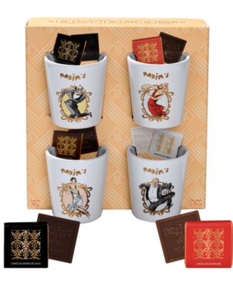 Maxim's De Paris Four Coffee Cups with Assorted Chocolate Squares, 16 ...