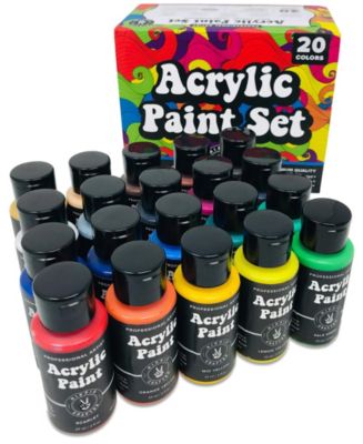 Hippie Crafter Acrylic Paint Set of 20 Colors - Macy's
