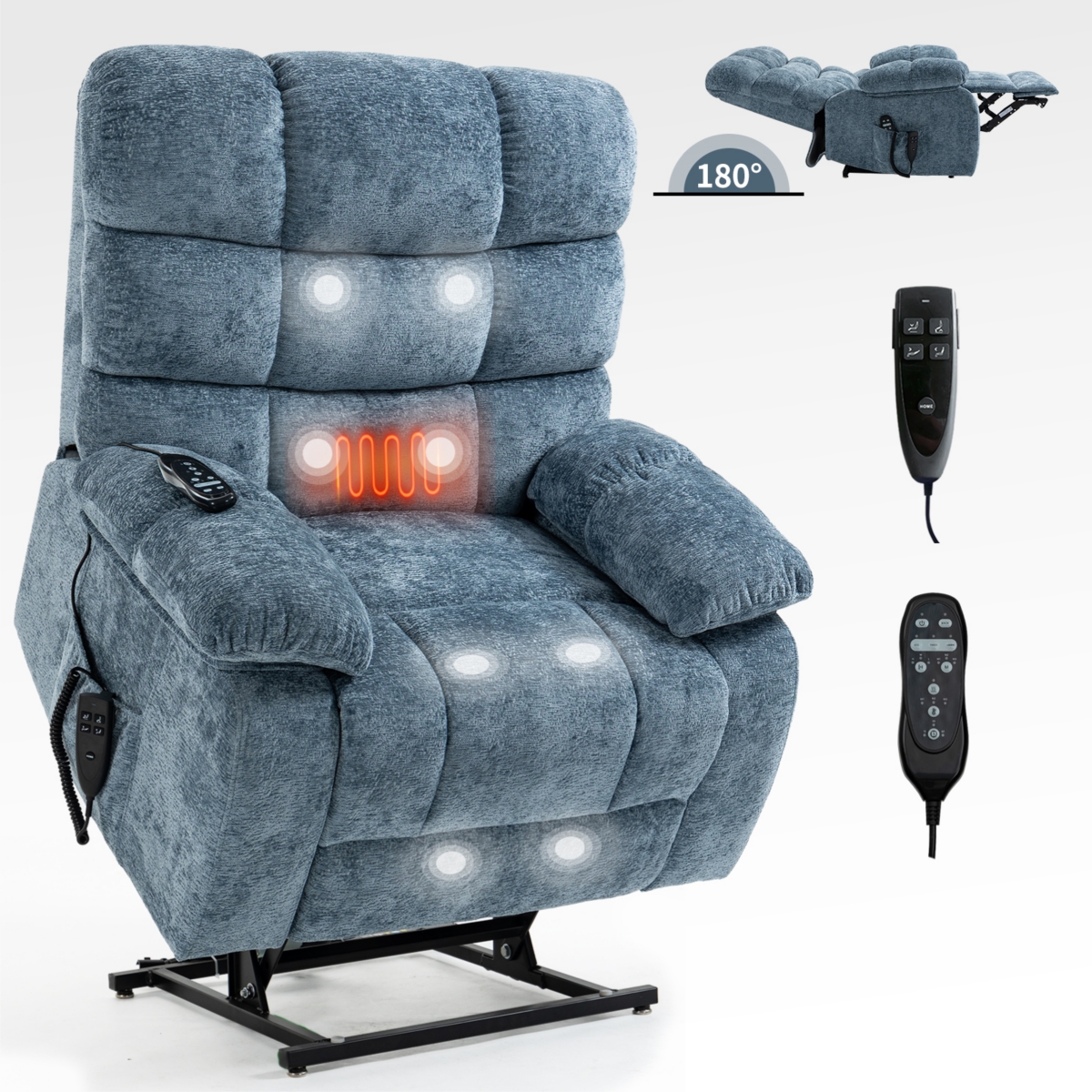 Click here for Mondawe Lift Recliner Chair Heat Massage Dual Moto... prices