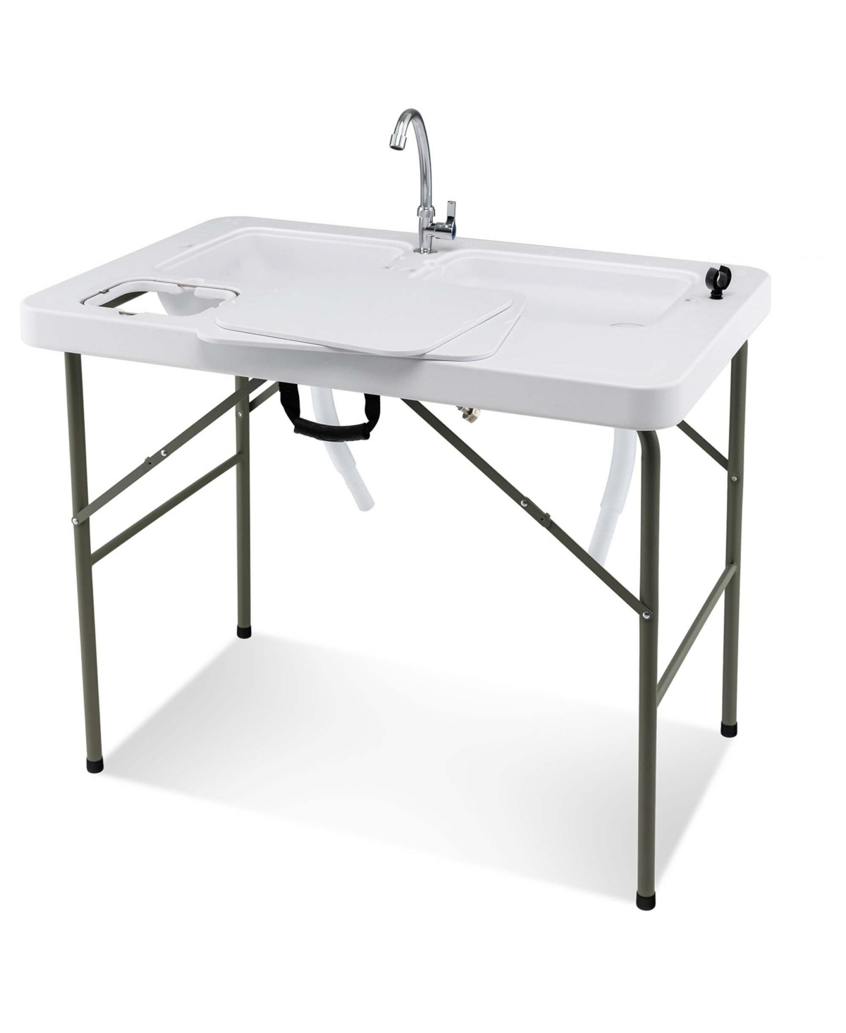 Click here for Folding Fish Cleaning Table with 2 Built-in Sinks... prices