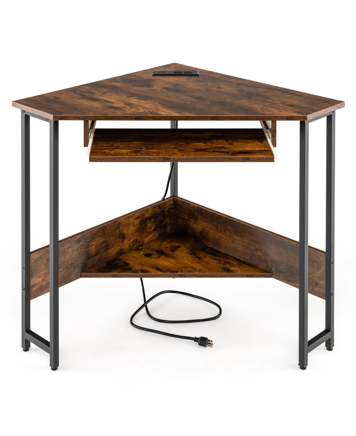 Click here for Sugift Triangle Corner Desk with Charging Station... prices
