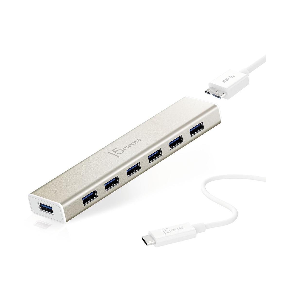 Click here for j5create JCH377 Usb Type-c 3.0 7-Port Hub - Champa... prices