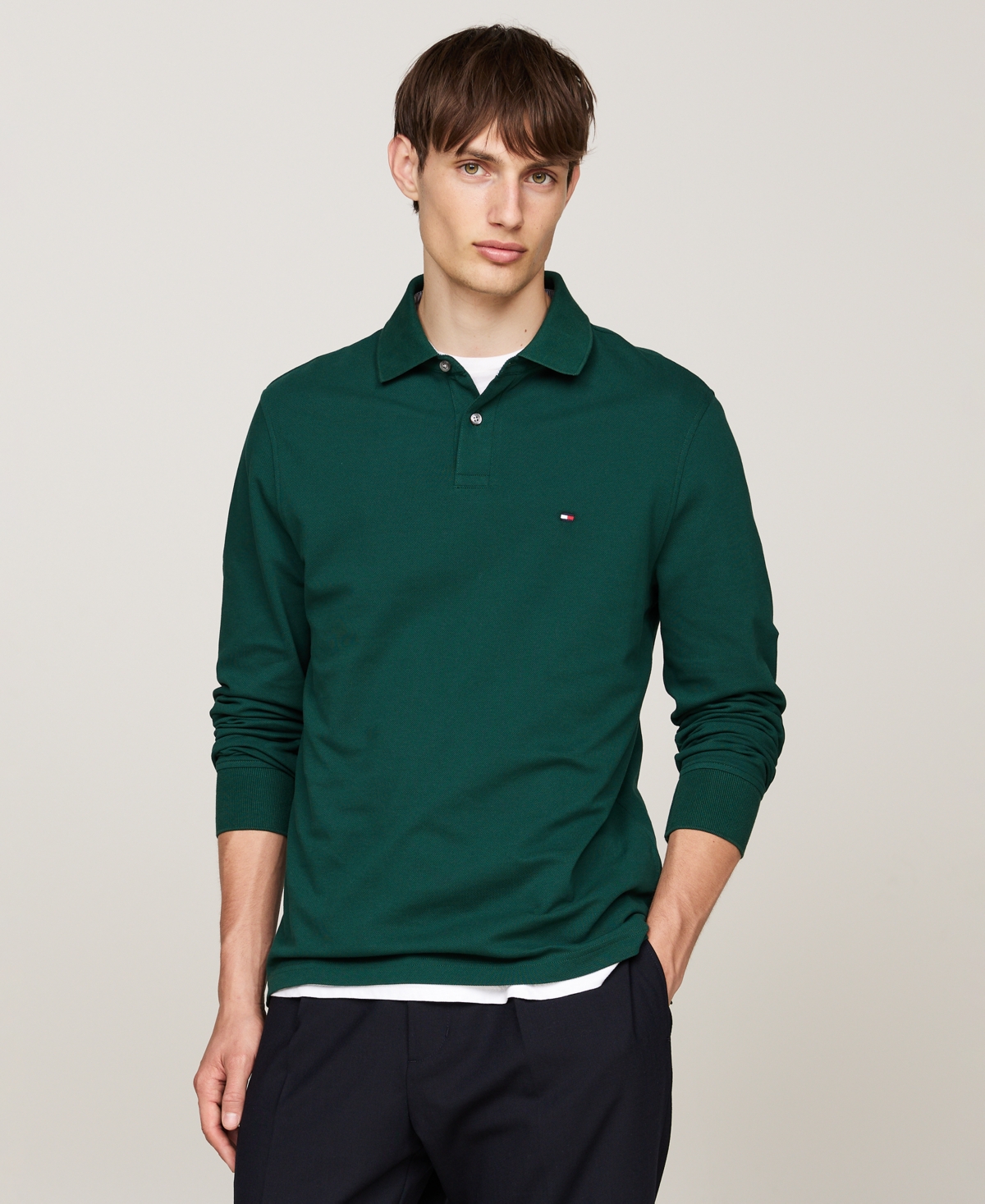 Click here for Tommy Hilfiger Mens 1985 Regular-Fit Long-Sleeve P... prices