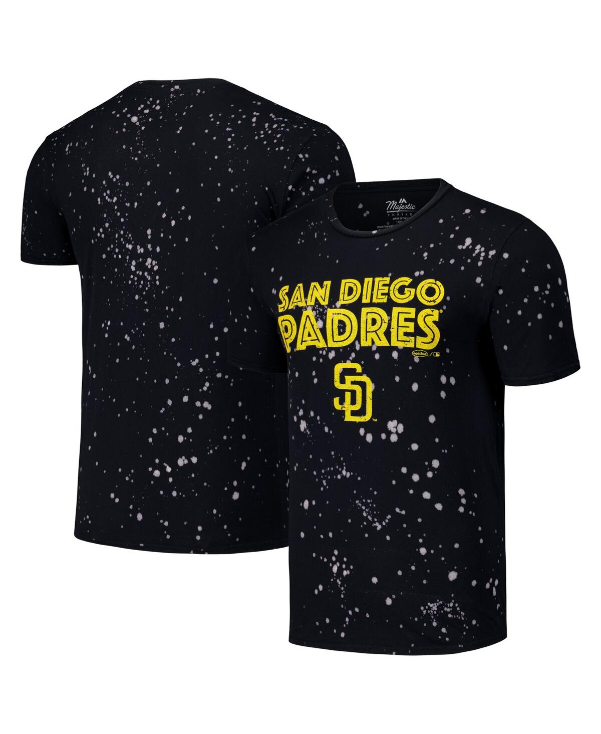 Click here for Majestic Mens Black/White San Diego Padres Splatte... prices