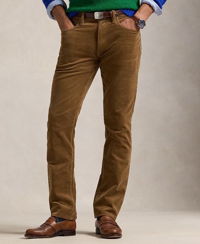 Polo Ralph Lauren Men's Varick Slim Straight Corduroy Pants - Macy's