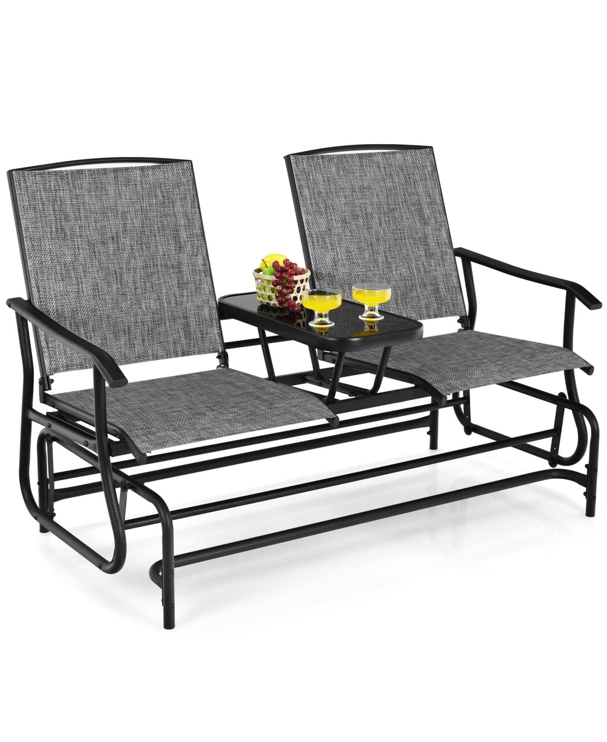 Click here for Sugift 2-Person Double Rocking Loveseat with Mesh... prices