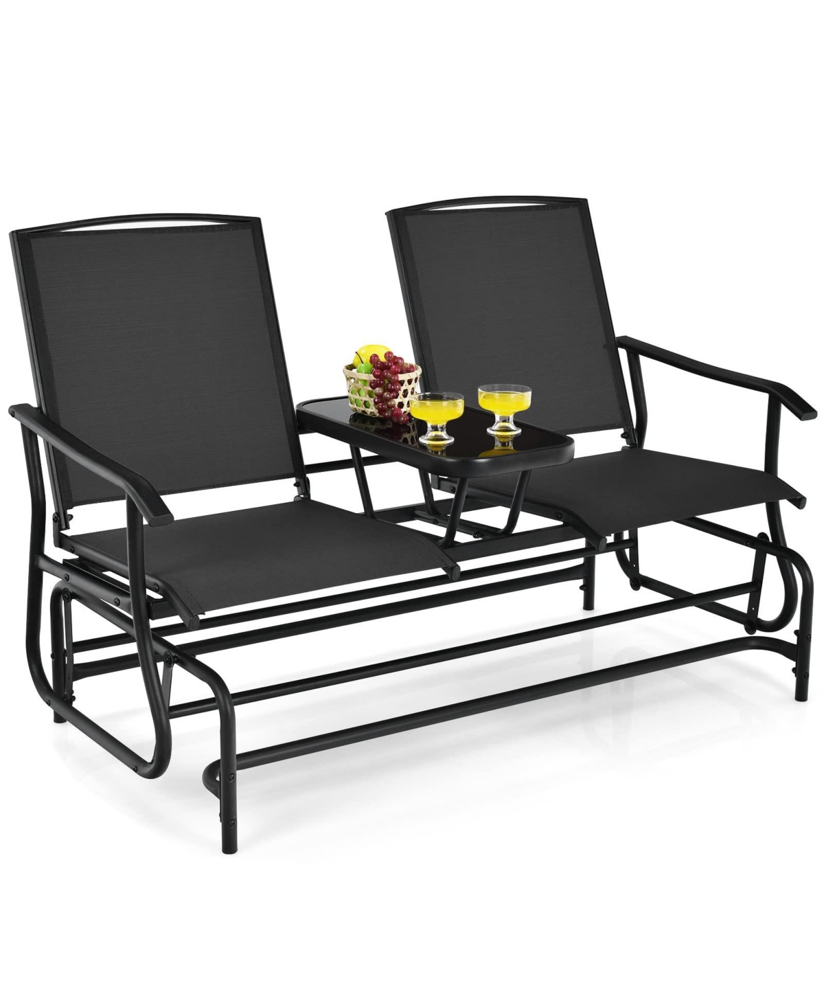 Click here for Sugift 2-Person Double Rocking Loveseat with Mesh... prices