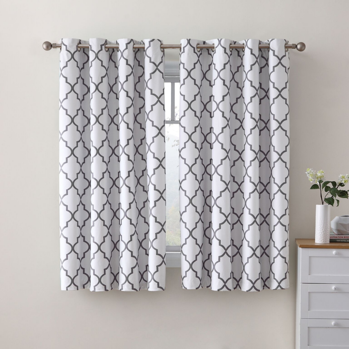 Click here for Kate Aurora 2 Piece 100 Full Blackout Trellis Grom... prices