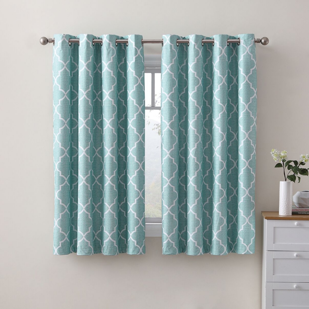 Click here for Kate Aurora 2 Piece 100 Full Blackout Trellis Grom... prices