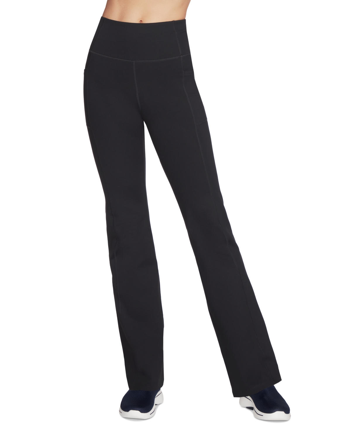 Click here for Skechers Womens The Go Walk Pant Flare - Bold Blac... prices
