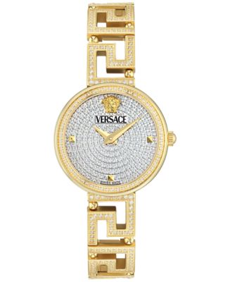 Versace Women's Swiss Greca Goddess Diamond (1-7/8 ct. t.w.) Gold Ion ...
