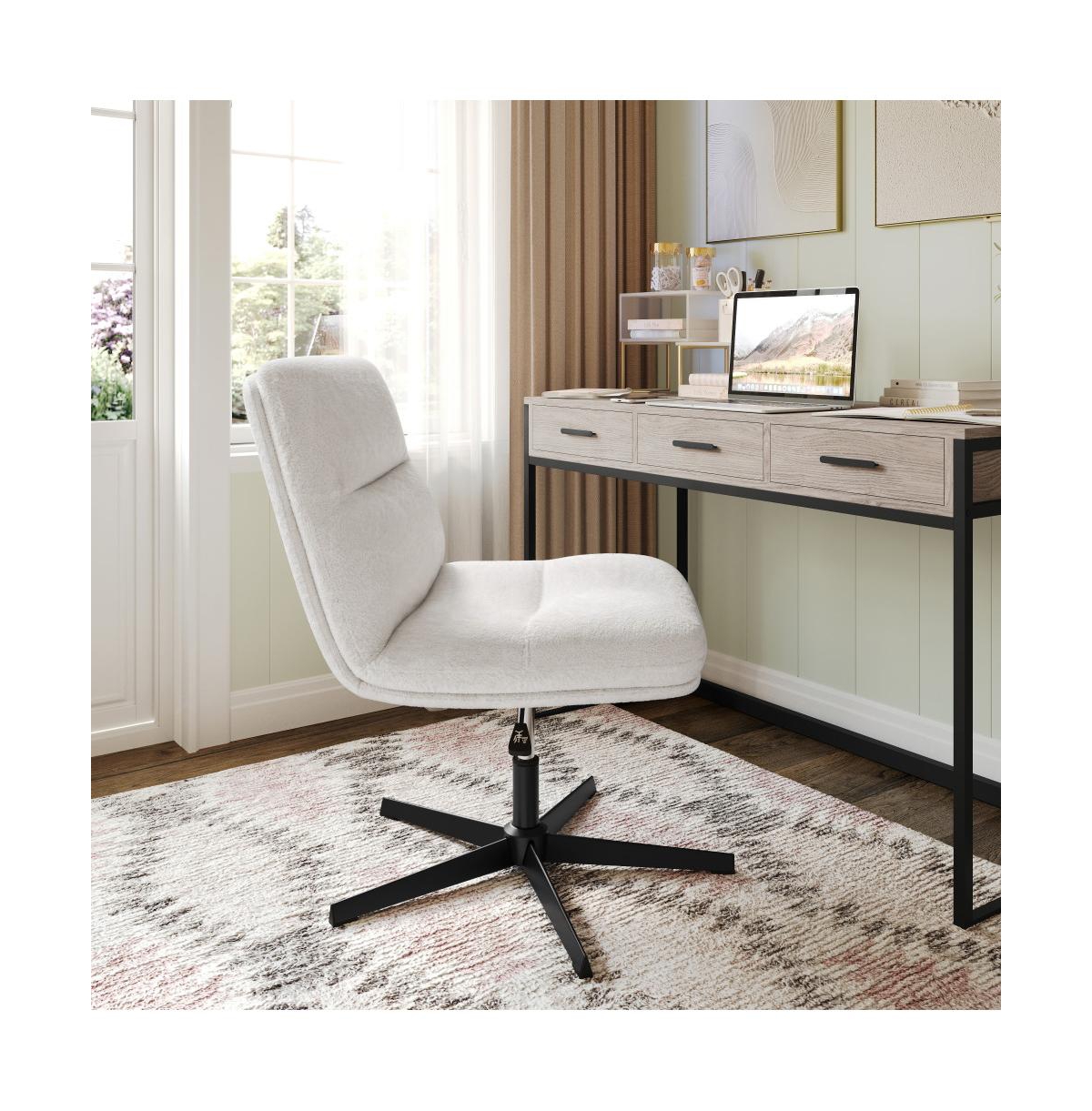 Click here for Merrick Lane Biel Mid-Back Height-Adjustable Stati... prices