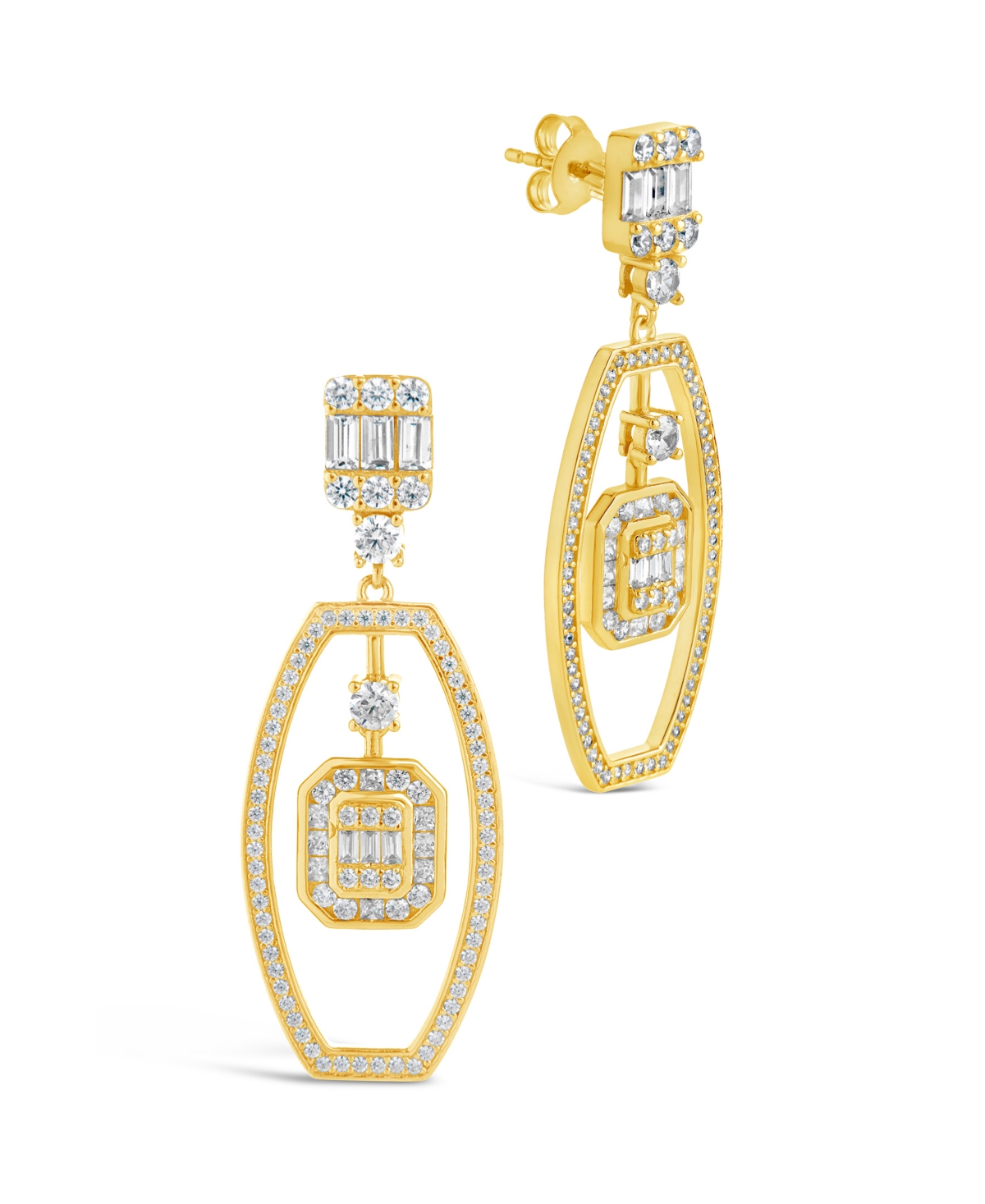 Click here for Sterling Forever Kendall Cubic Zirconia Drop Earri... prices