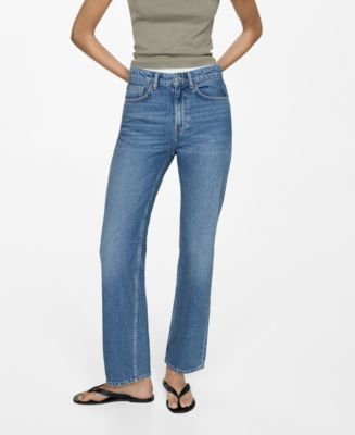Mango Women's Matilda Medium-Rise Straight-Fit Jeans - Macy's