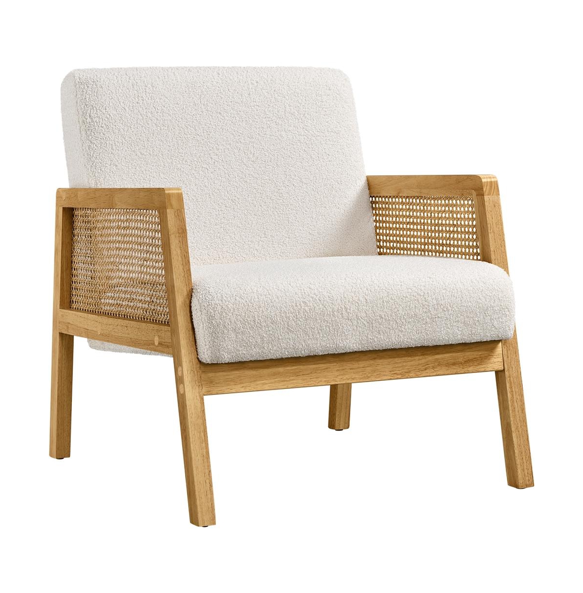 Click here for Yaheetech Fabric Upholstered Accent Chair with Rat... prices