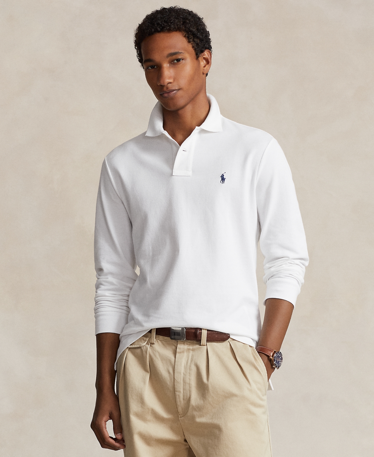 Click here for Polo Ralph Lauren Mens Classic Fit Long Sleeve Mes... prices