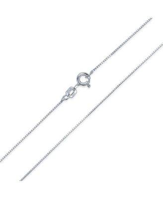 Click here for Bling Jewelry Box Chain Link 1mm Thin 10 Gauge Nec... prices