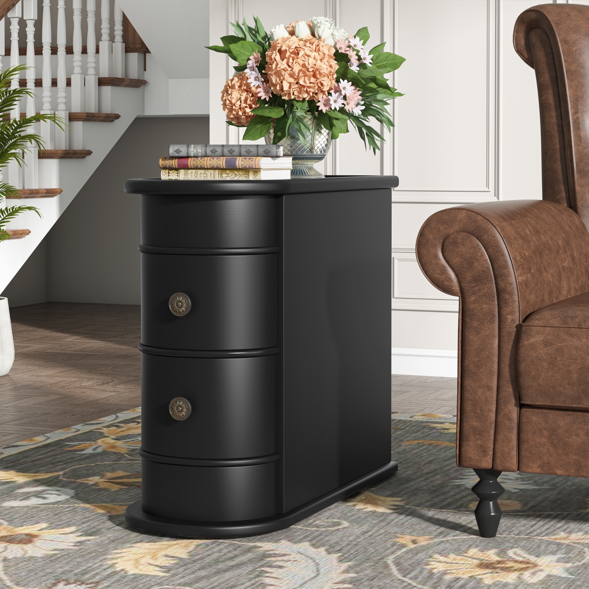 Click here for Tribesigns End Table with 2 Drawers  Sofa Side Tab... prices