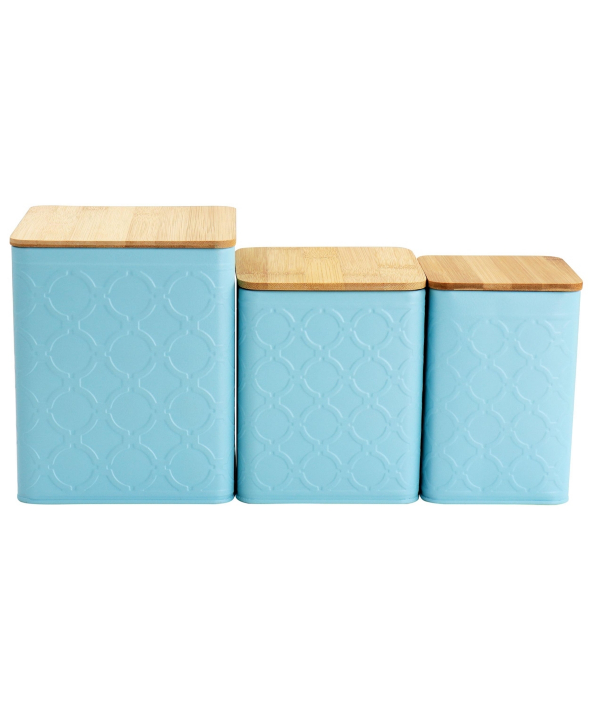 Click here for MegaChef 3 Piece Square Iron Kitchen Canister Set... prices