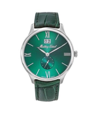 Mathey Tissot Men's Edmond Black Dial Watch - H1886QAV - Macy's