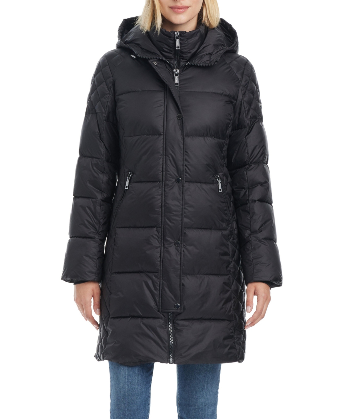 Click here for Vince Camuto Womens Cire Mid-Length Fitted Puffer... prices
