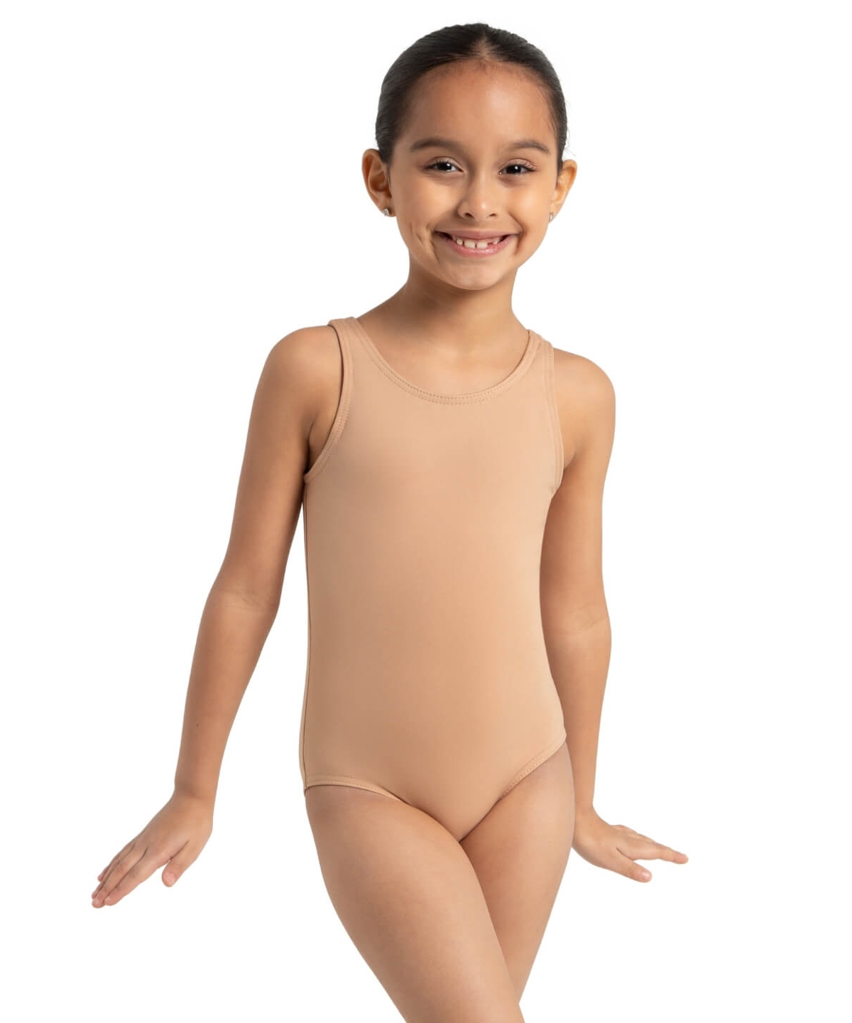 Click here for Capezio Girls Tank Leotard - Light suntan prices