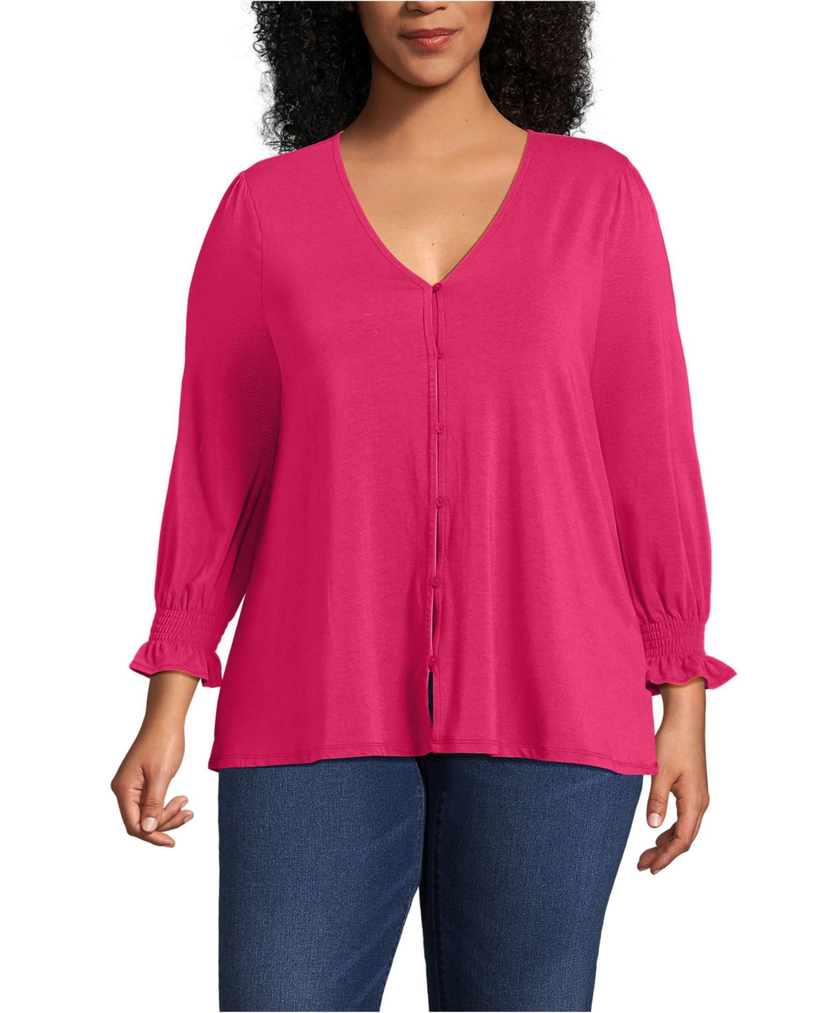 Click here for Lands End Womens Plus Size 3/4 Sleeve Lightweight... prices