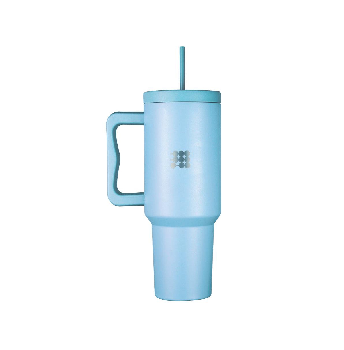 Cubitt Insulated Stainless Steel 40 oz Tumbler with Handle and Straw Lid  Cupholder friendly - Blue