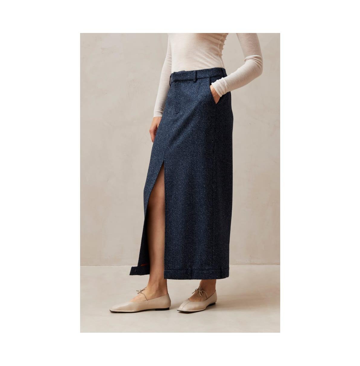 Alohas Womens Angelina Skirt - Navy