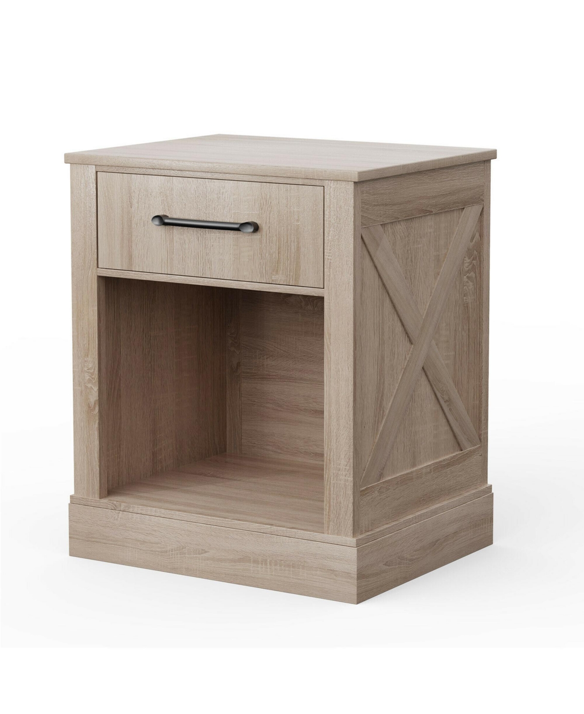 Click here for Gymax Nightstand with Drawer and Shelf Rustic Wood... prices