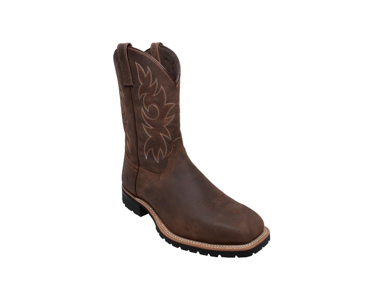 Click here for AdTec Mens 12 Steel Toe Work Western Brown - Brown prices