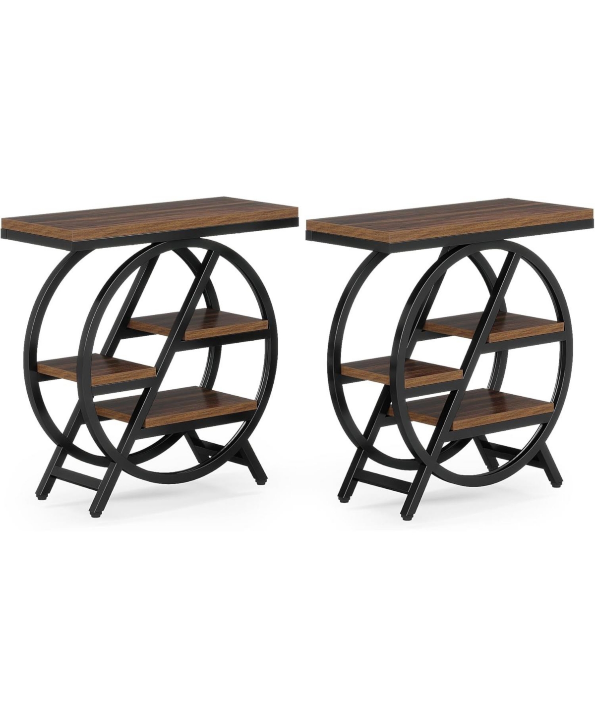 Click here for Tribesigns End Table Set of 2  3-Tier Narrow Sofa... prices