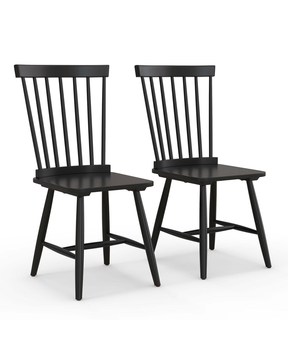 Click here for Costway Windsor Dining Chairs Set of 2 Armless Spi... prices