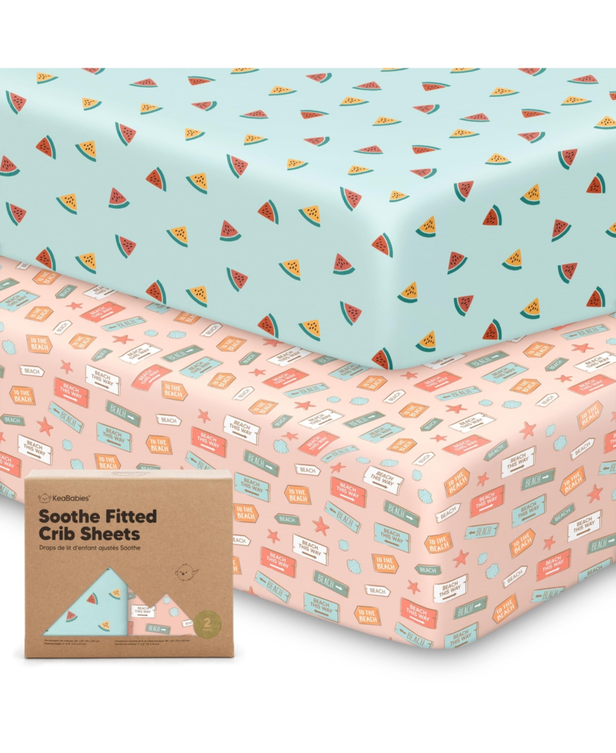 Click here for KeaBabies 2pk Soothe Fitted Crib Sheets Neutral  B... prices