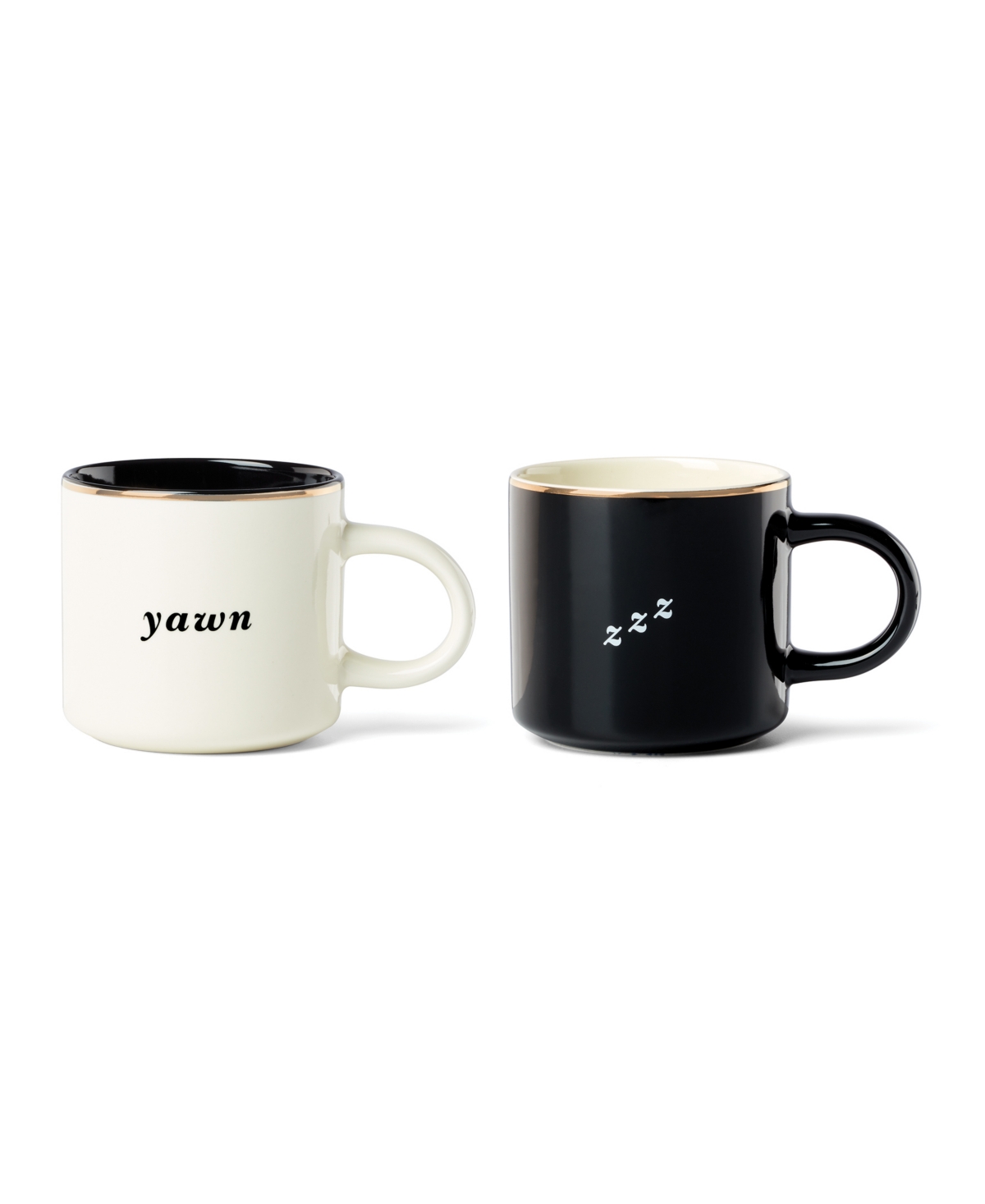 Click here for Kate Spade Yawn Zzz Mugs  Set of 2 - Black prices