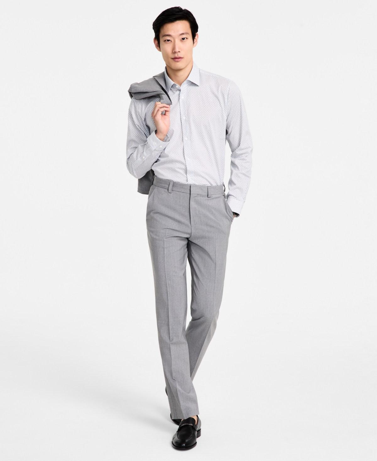 Click here for Hugo by Hugo Boss Mens Modern-Fit Wool Blend Suit... prices