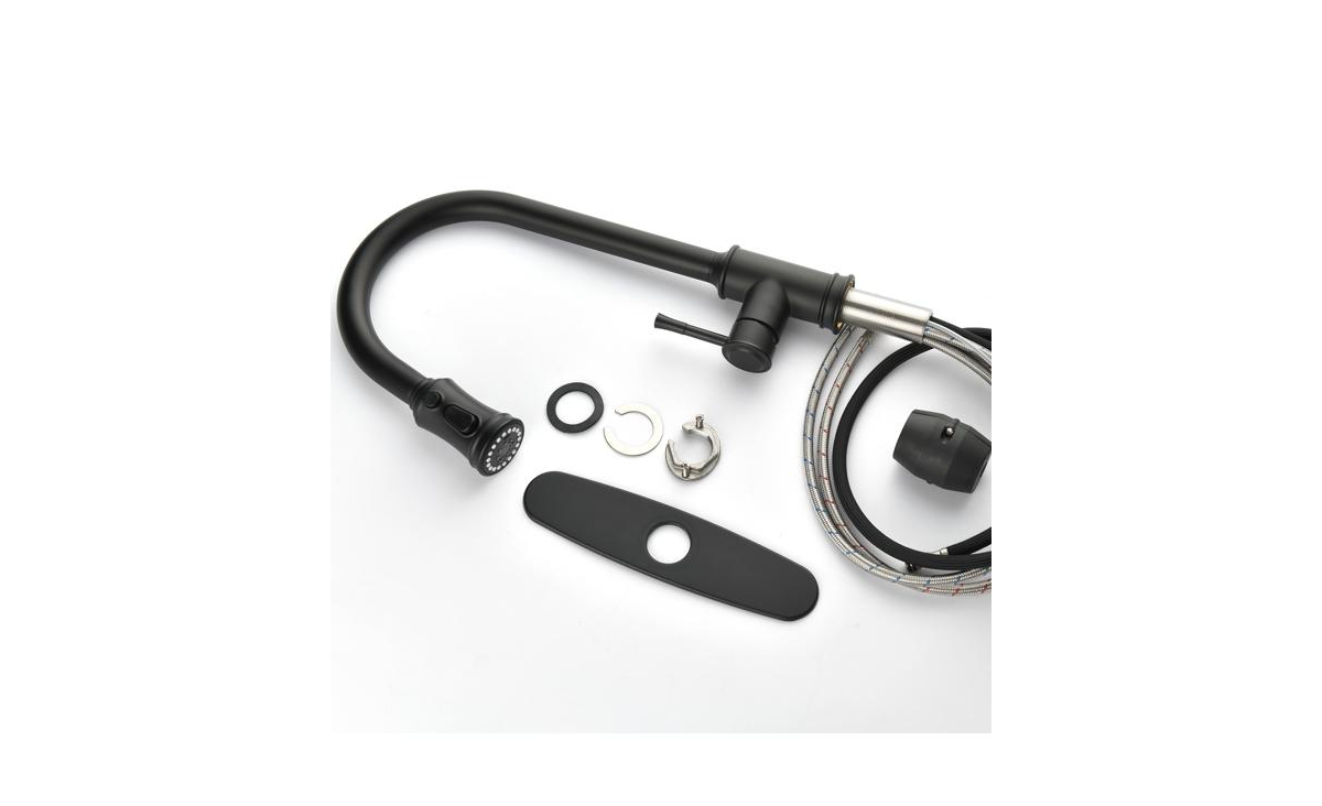 Click here for Single Handle High Arc Pull-Out Kitchen Faucet for... prices