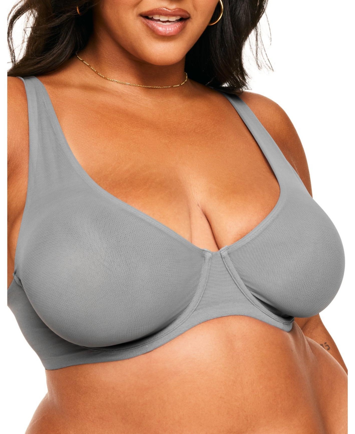 Click here for Adore Me Womens Ivy Unlined Triangle Bra - Dark gr... prices