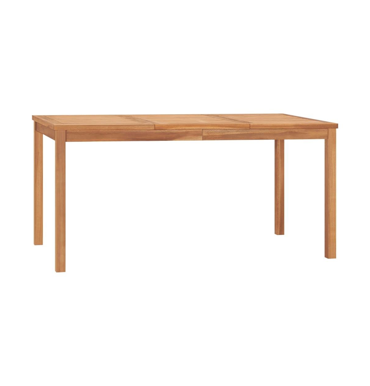 Click here for vidaXL Patio Dining Table 63x31.5x30.3 Solid Teak... prices