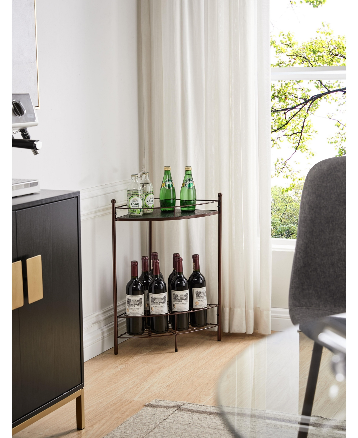 Click here for Kings Brand Furniture Dover Corner Wine Rack Table... prices