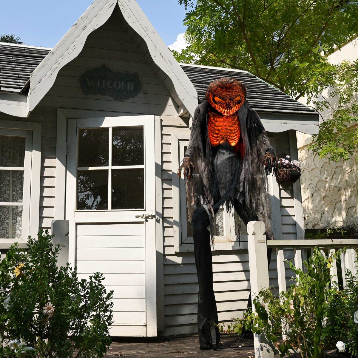 Click here for Yescom Scary Animated Pumpkin Halloween Decor 7 Ft... prices