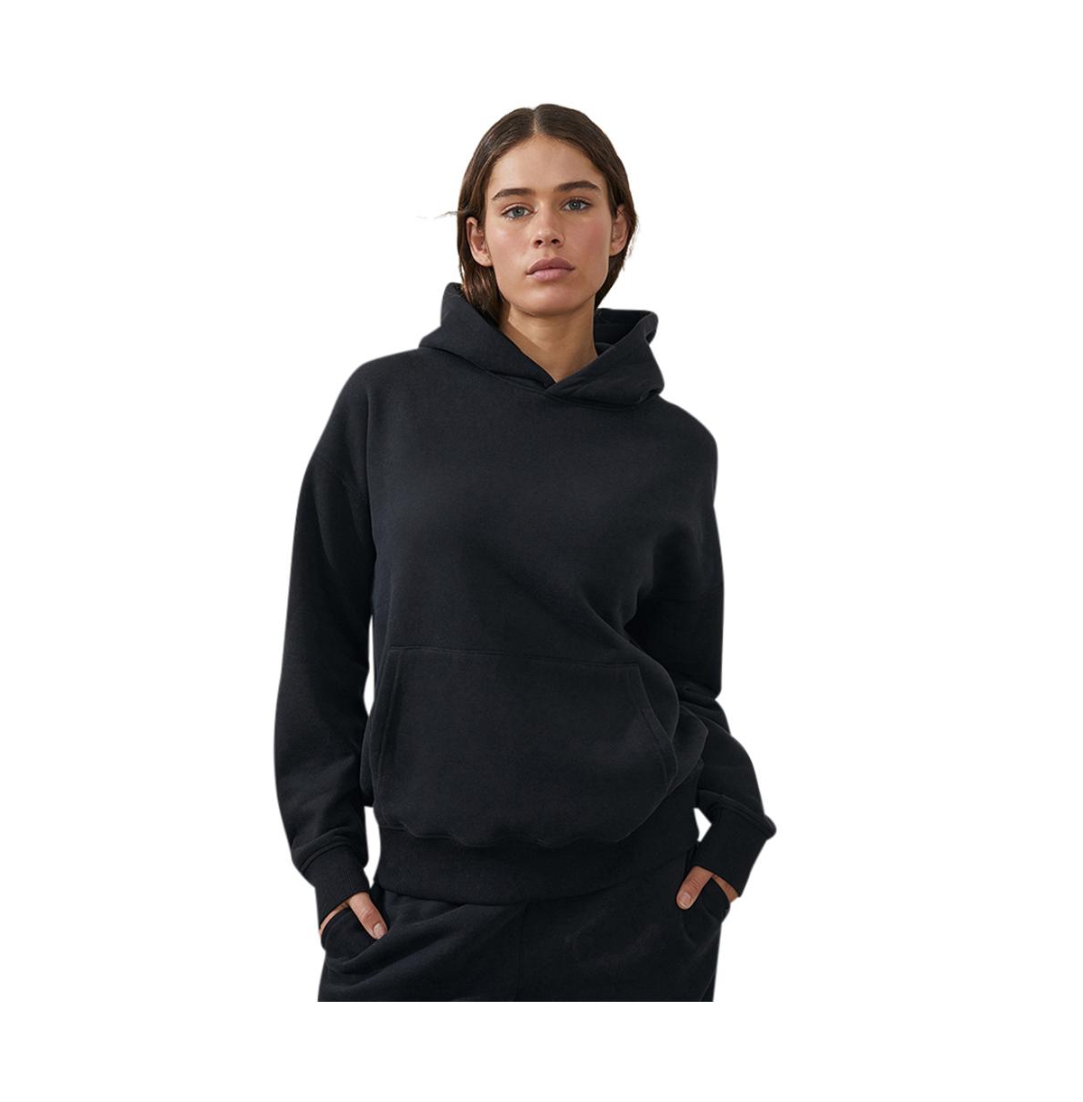 Click here for Cotton On Womens Active Plush Premium Hoodie - Bla... prices